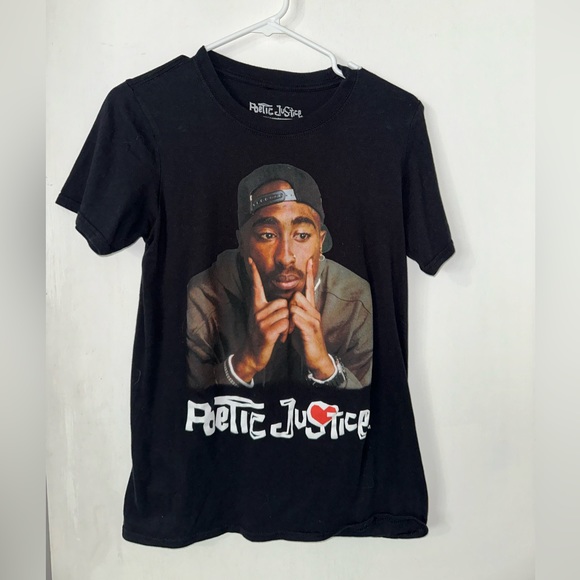 Shirts | Poetic Justice Mens Black Tupac Shirt | Poshmark